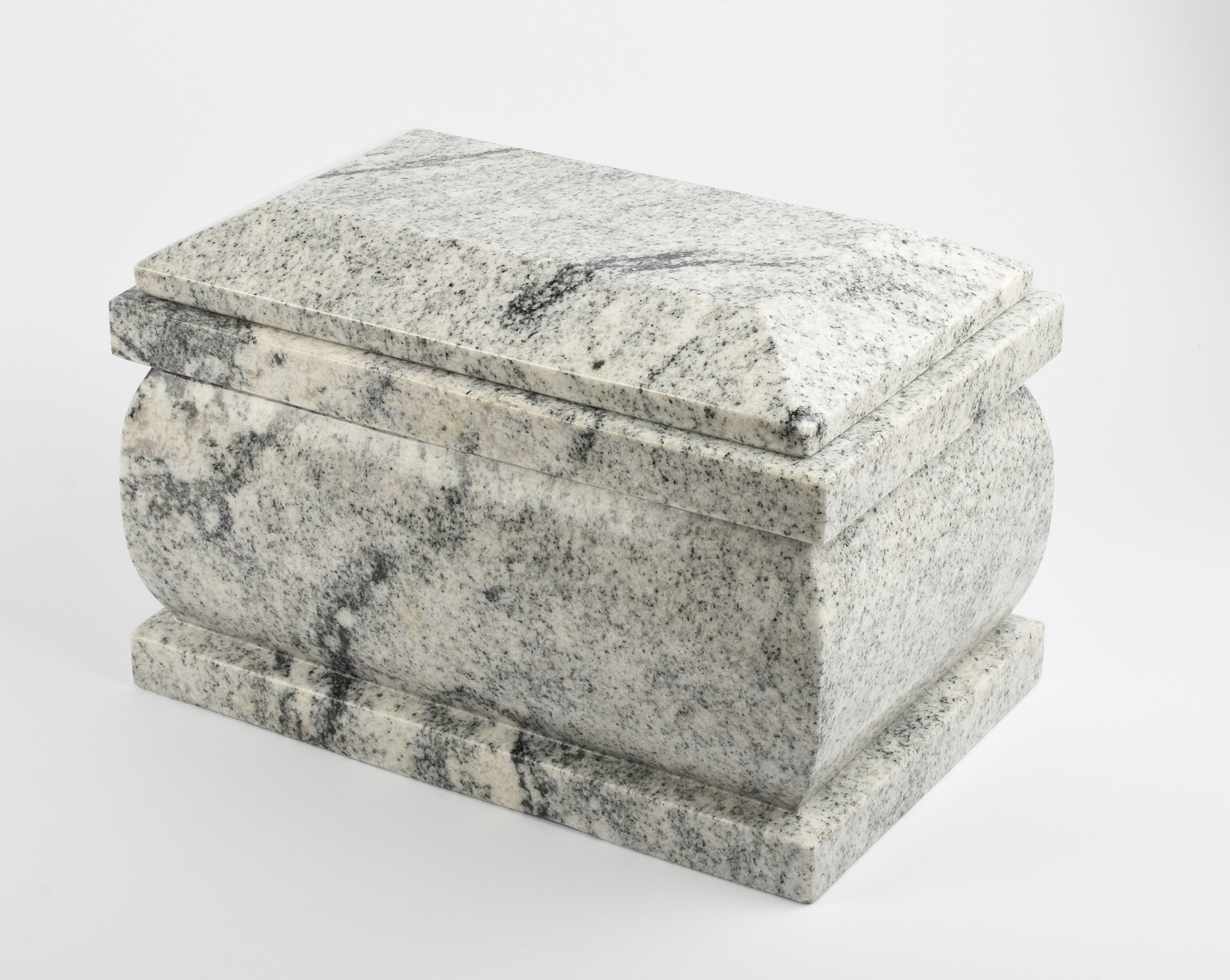 Vizag White Granite Stone Marble Casket Urn – UrnsWithLove